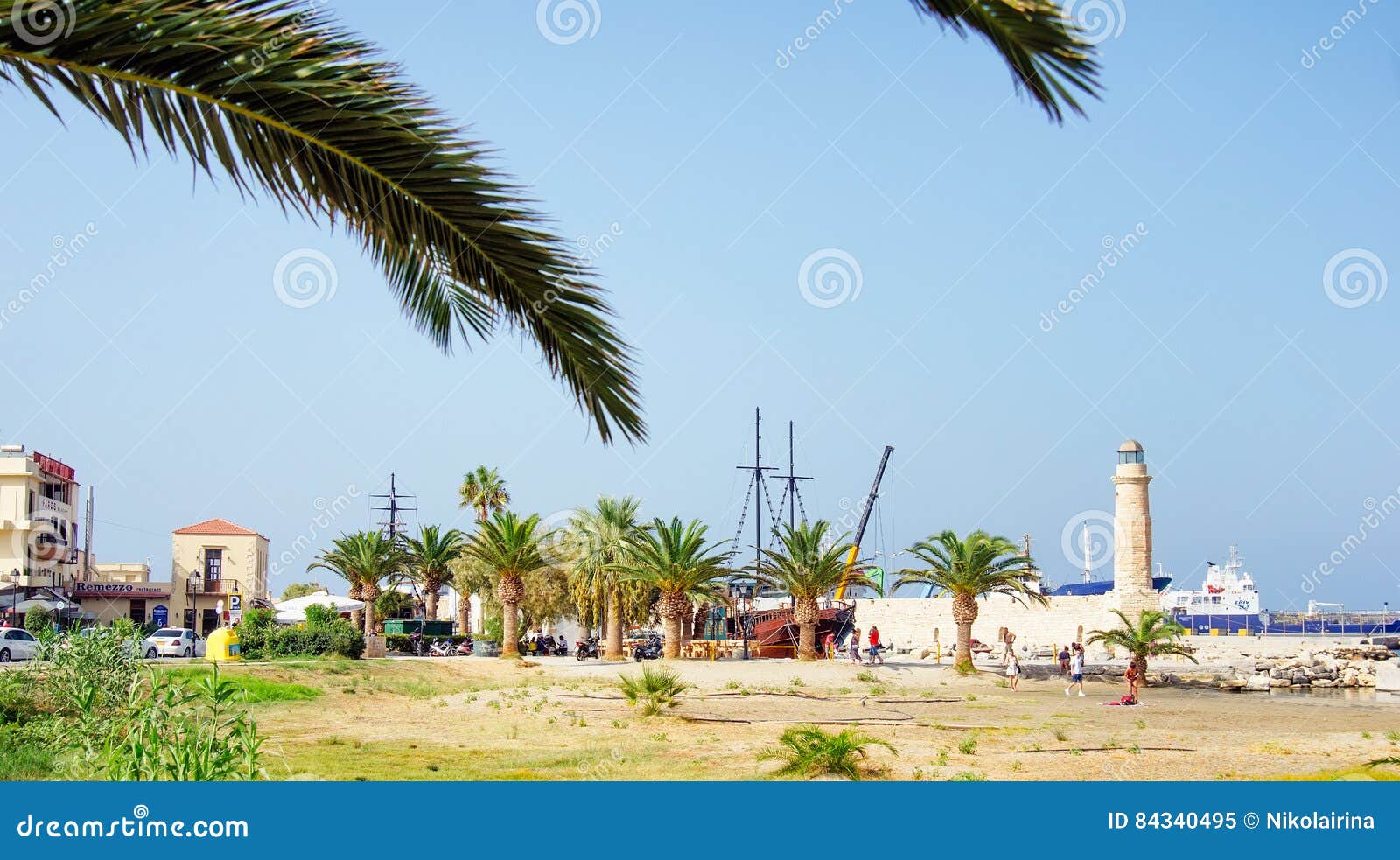 GREECE, CRETE, RETIMNO stock image. Image of cloudscape - 84340495