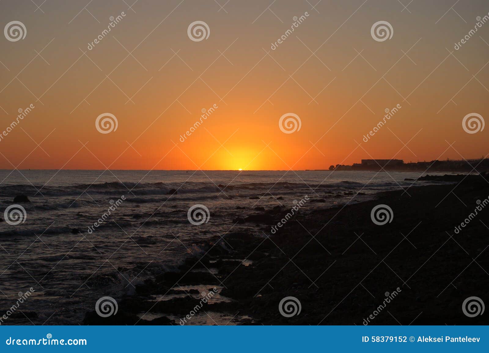 Greece, Crete stock photo. Image of sunrise, lights, greece - 58379152