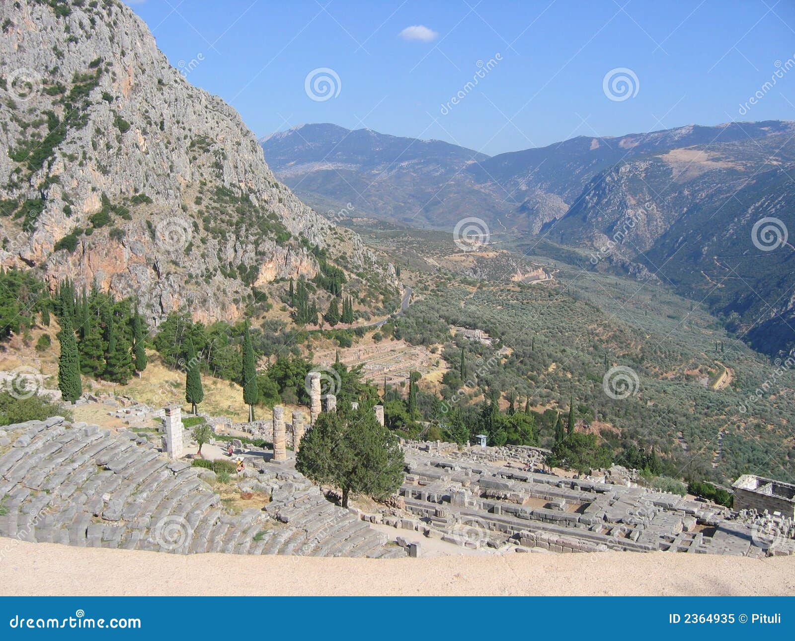 Greece, Delphi, Amphitheatre Picture. Image: 2364935