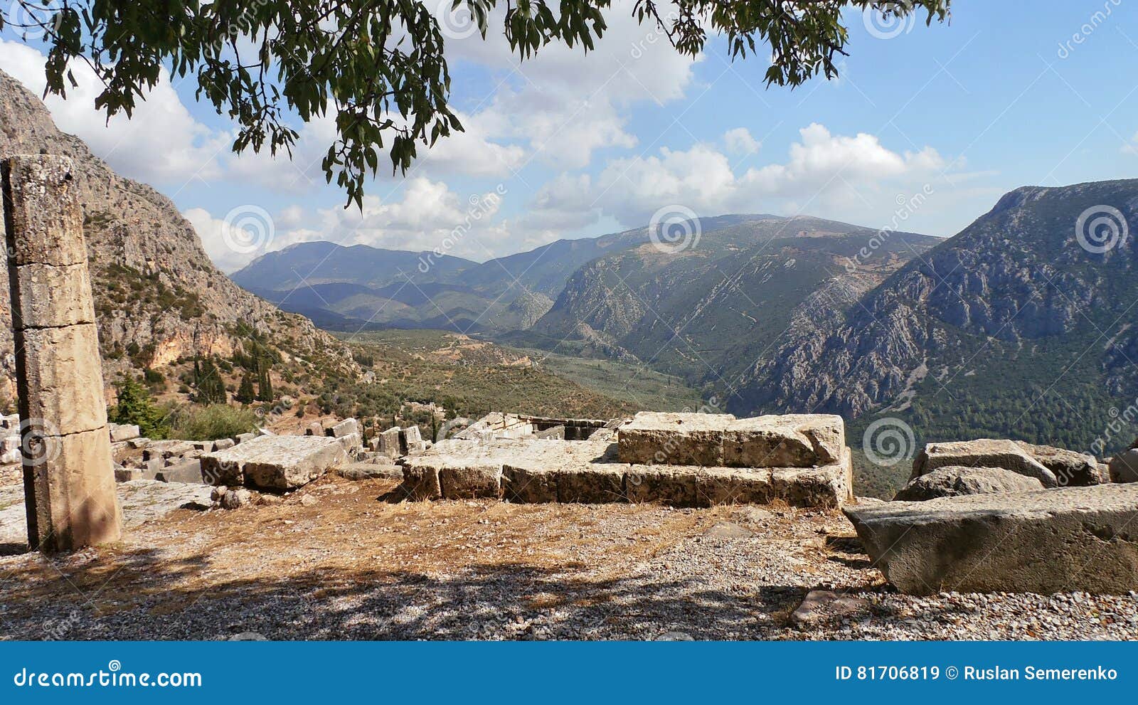 Greece. Delphi stock image. Image of archaeological, delphi - 81706819