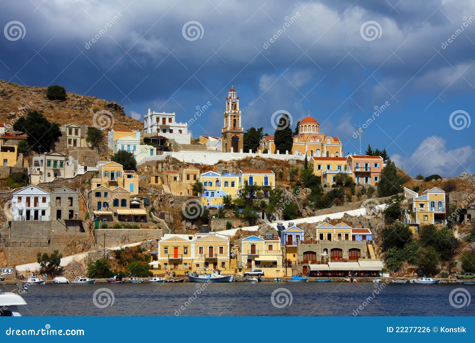 Greece. Dodecanesse. Island Symi (Simi) Stock Photo - Image of simi ...