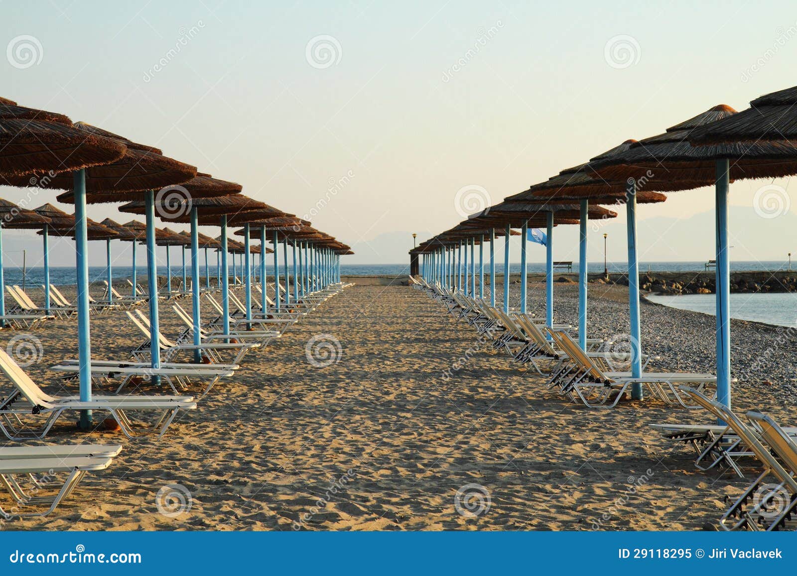 Greece empty summer beach stock image. Image of clear - 29118295