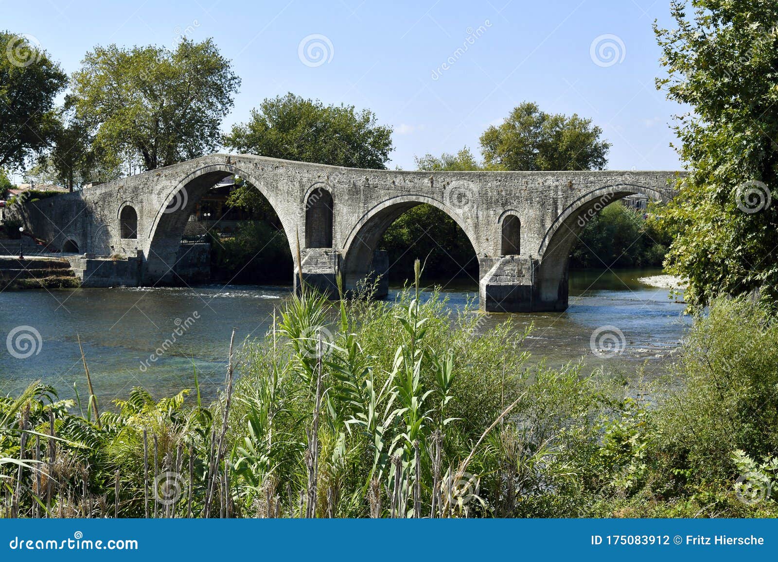 Greece, Epirus, Arta Bridge Stock Photo - Image of foot, history: 175083912