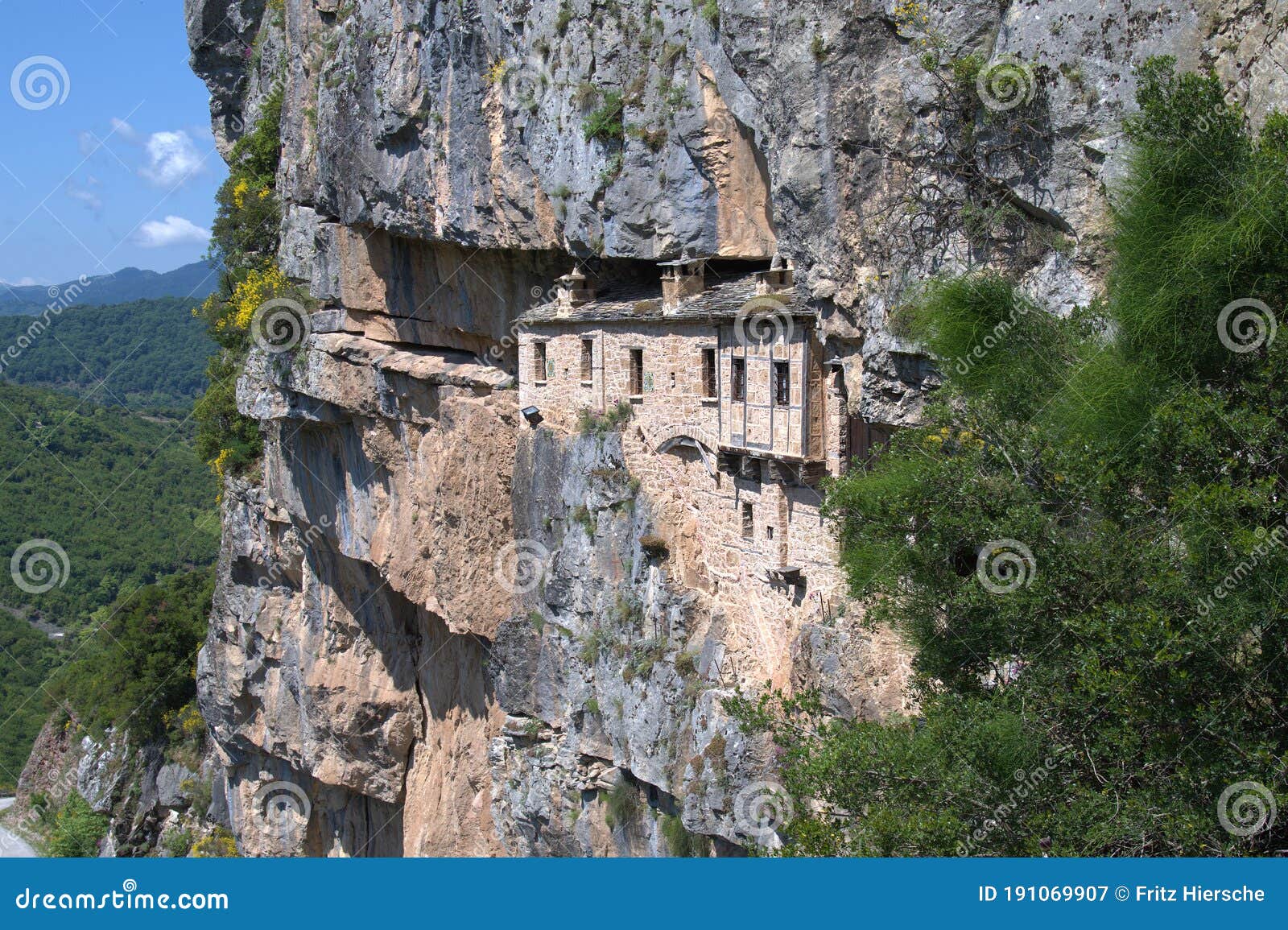 Greece, Epirus, Medieval Monastery Kipinas Stock Image - Image of built ...