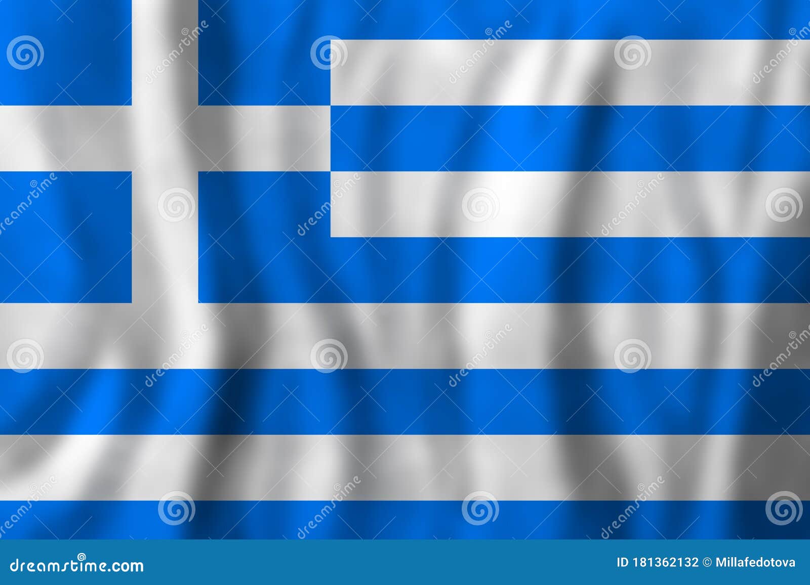 Greece Flag Background. Silky Shiny Texture Stock Photo - Image of flag ...