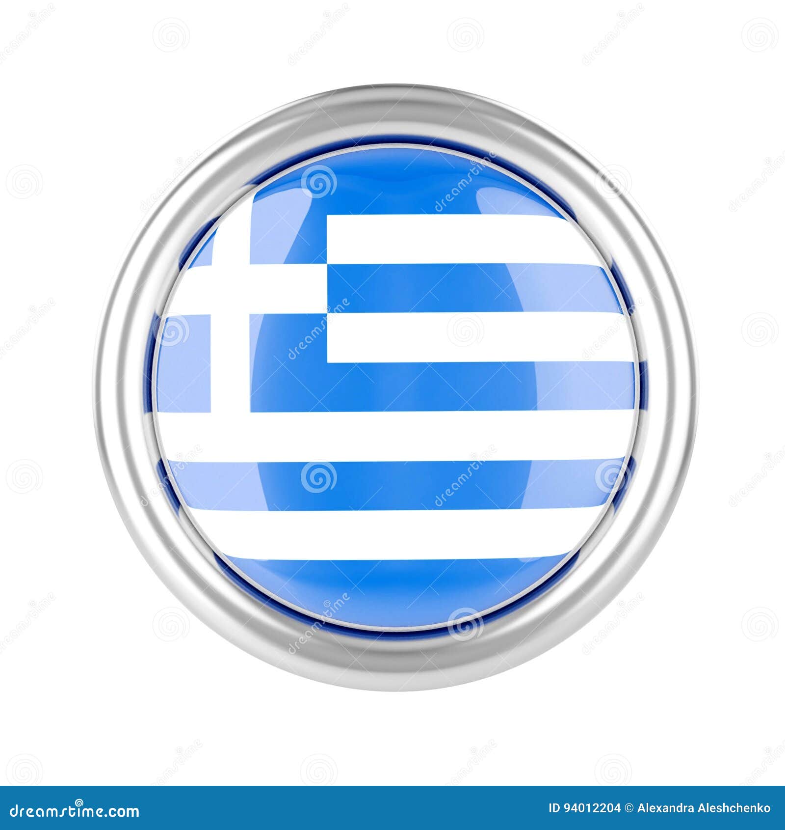 Greece flag button stock illustration. Illustration of white - 94012204