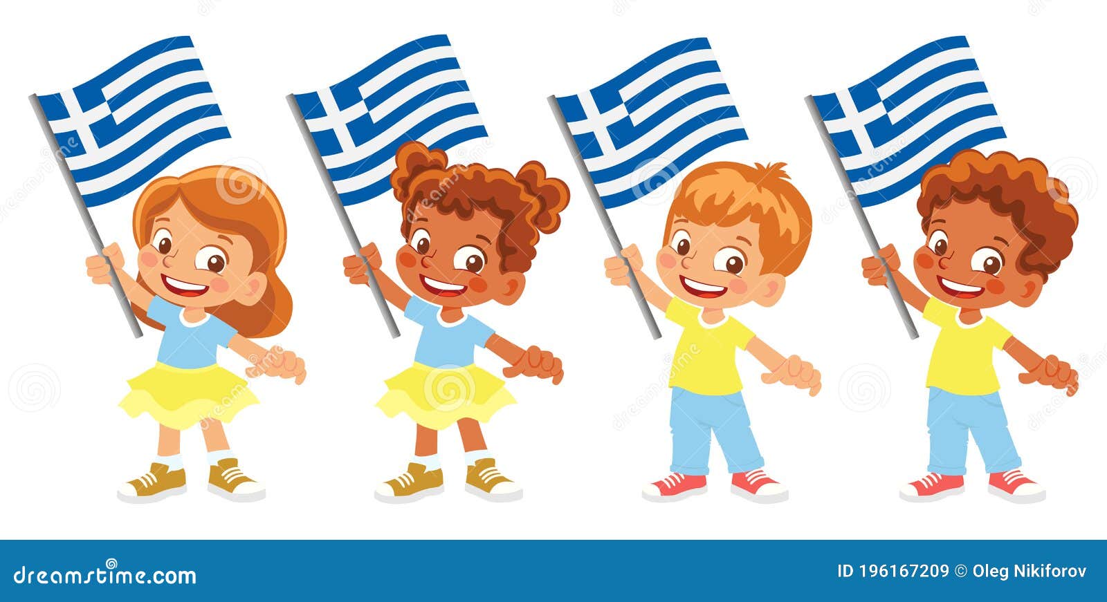 Greece - Map And Flag Set Cartoon Vector | CartoonDealer.com #10045049