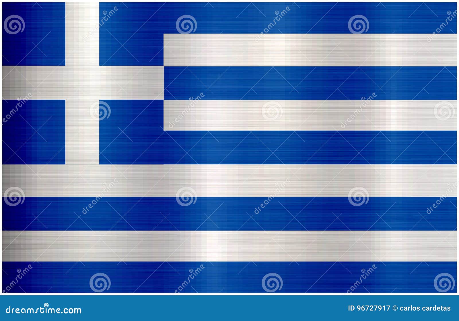 Greece Flag Metallic Texture Stock Illustration - Illustration of metal ...