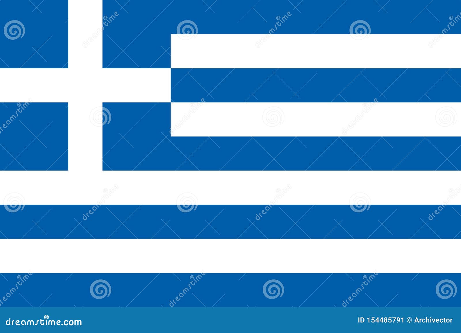 Greece Flag in Official Colors and with Aspect Ratio of 2:3 Stock ...