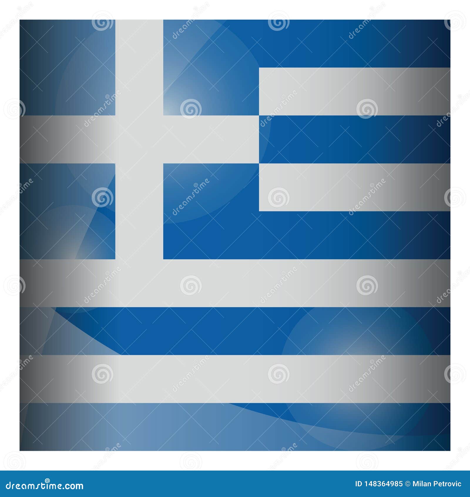 Greece flag vector stock vector. Illustration of icon - 148364985