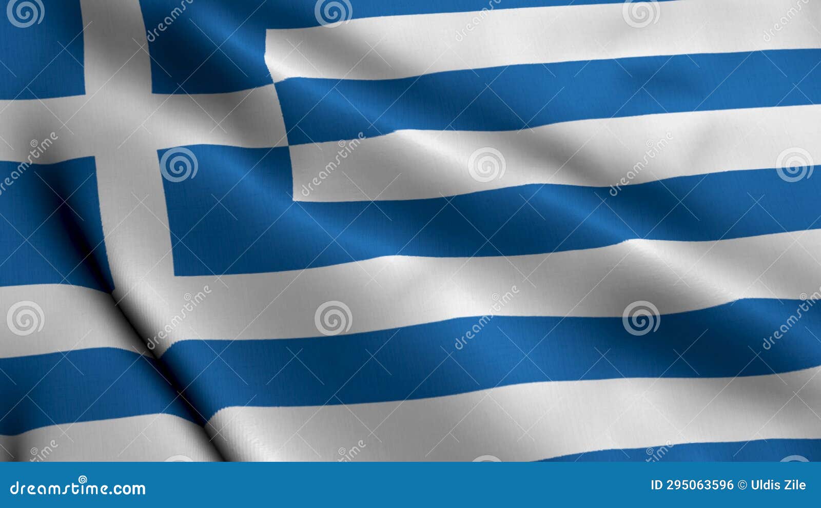 Greece Flag. Waving Fabric Satin Texture of the Flag of Greece 3D ...