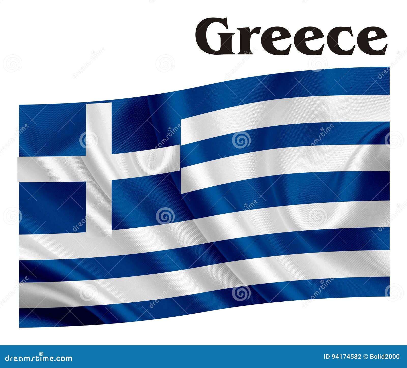 Greece flag with a word stock illustration. Illustration of resource ...