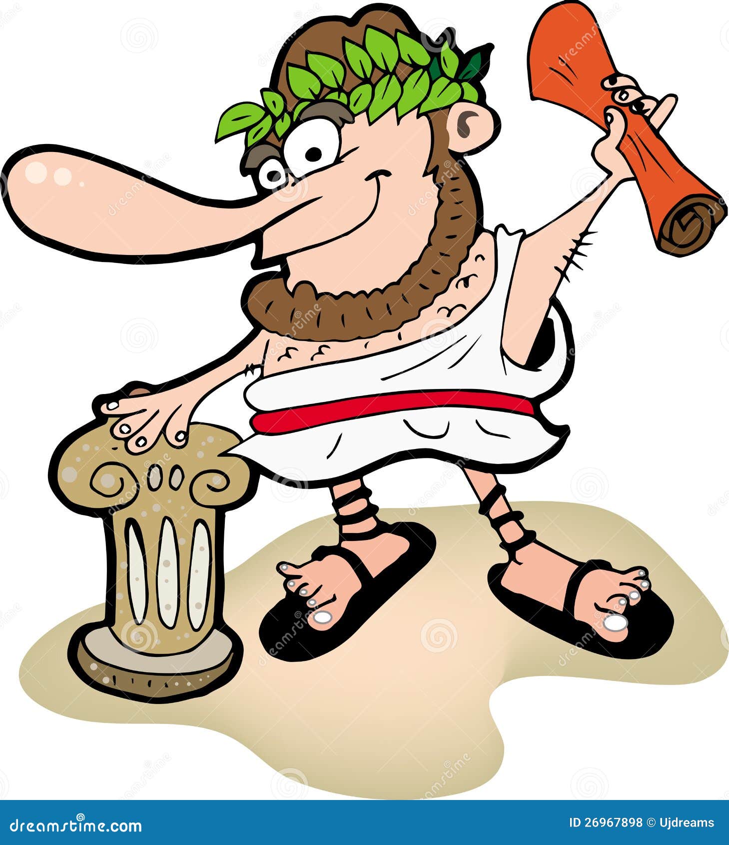 Greece funny man stock illustration. Illustration of culture - 26967898