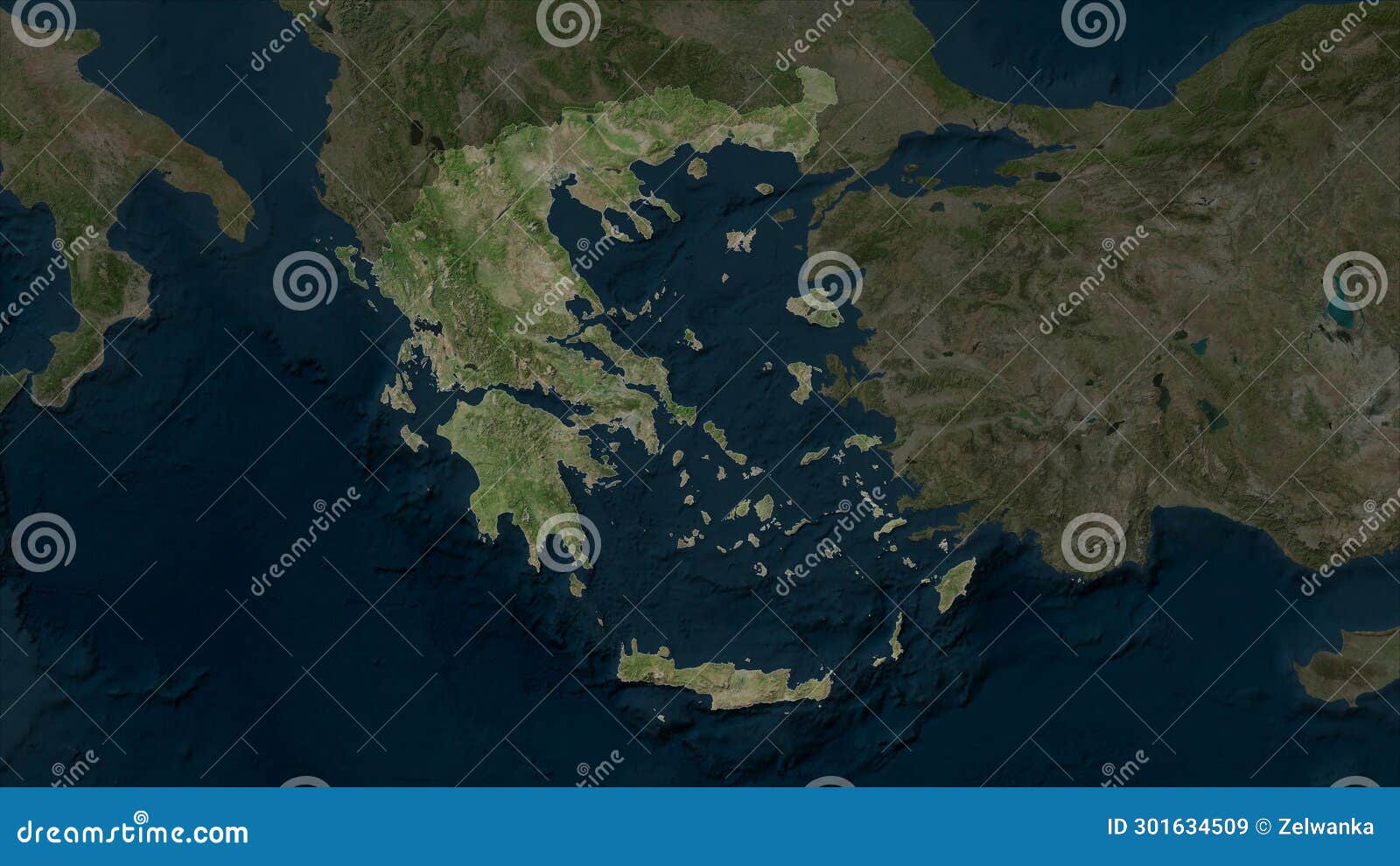 Satellite Map Of Athens, Greece, City Streets. Street Map And Map Of ...