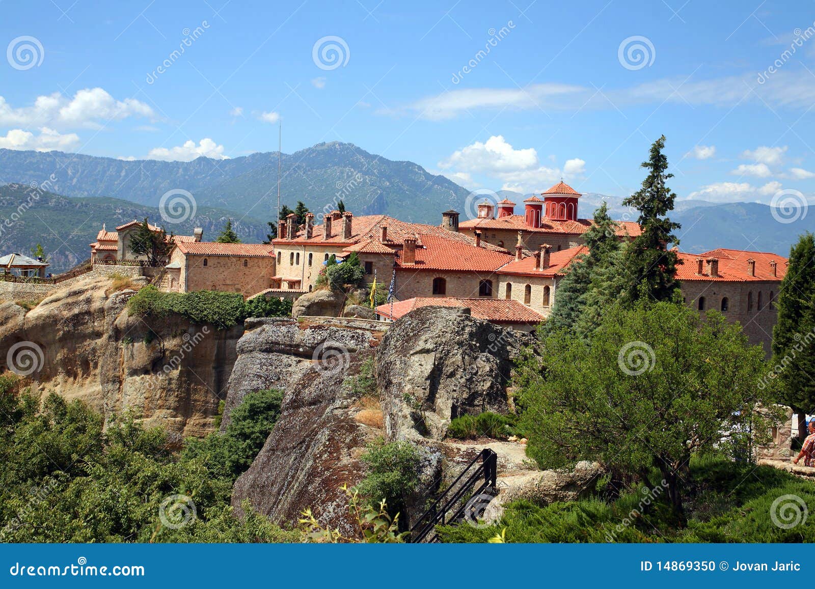 Greece, holy monastery stock photo. Image of high, ancient - 14869350