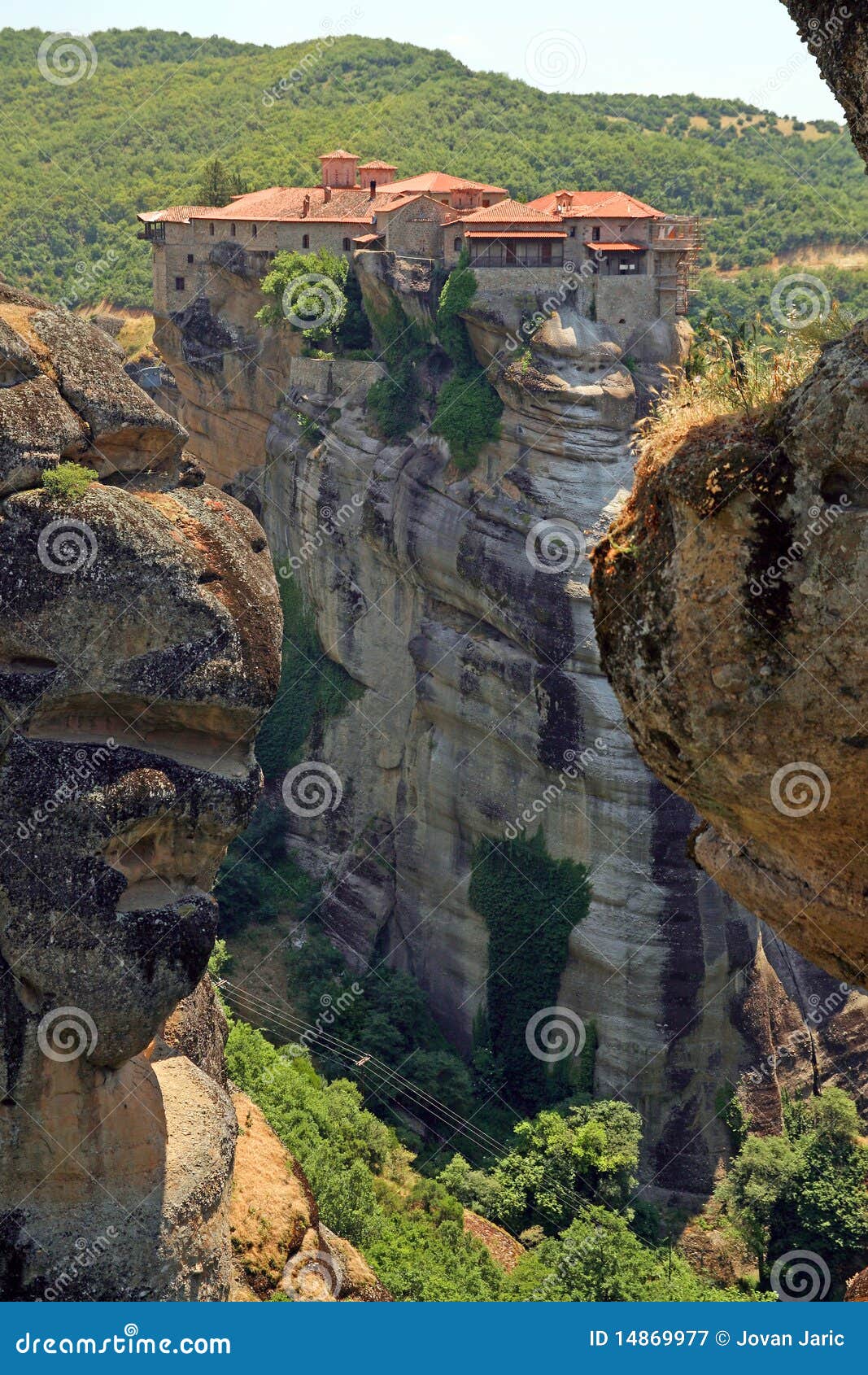 Greece, holy monastery stock image. Image of christianity - 14869977