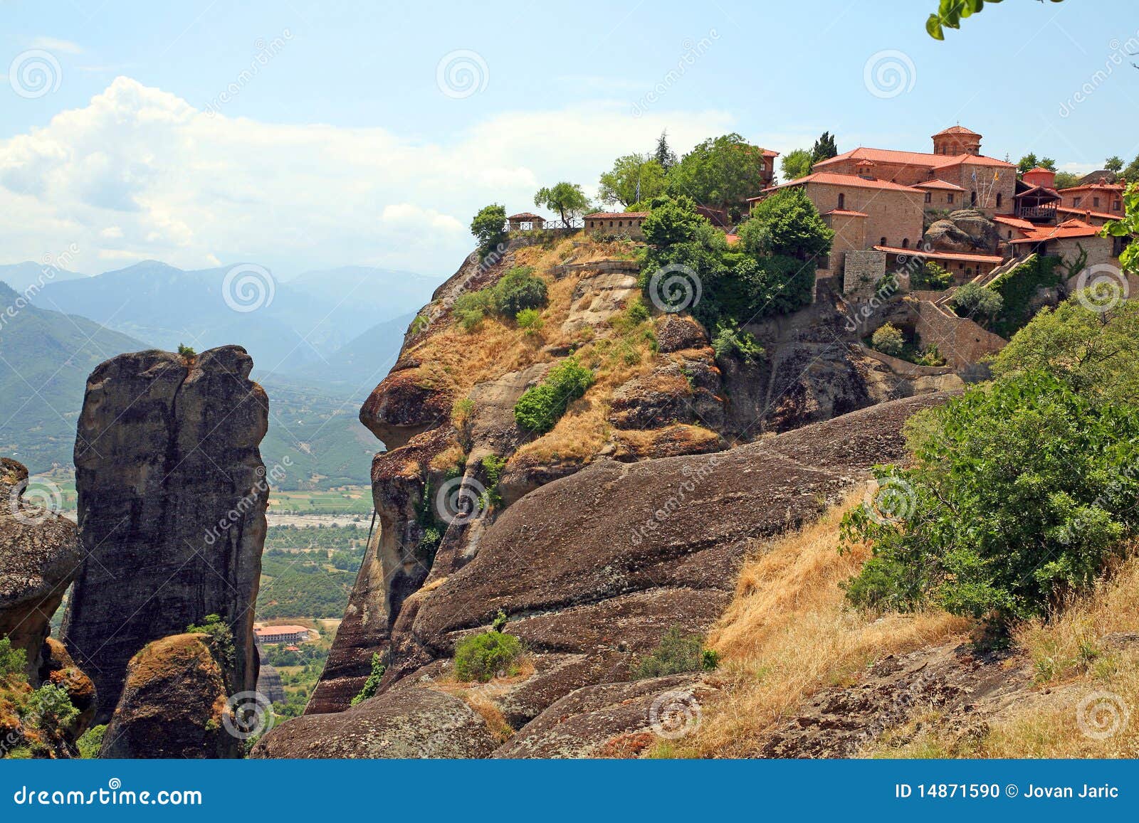 Greece, holy monastery stock photo. Image of landscape - 14871590