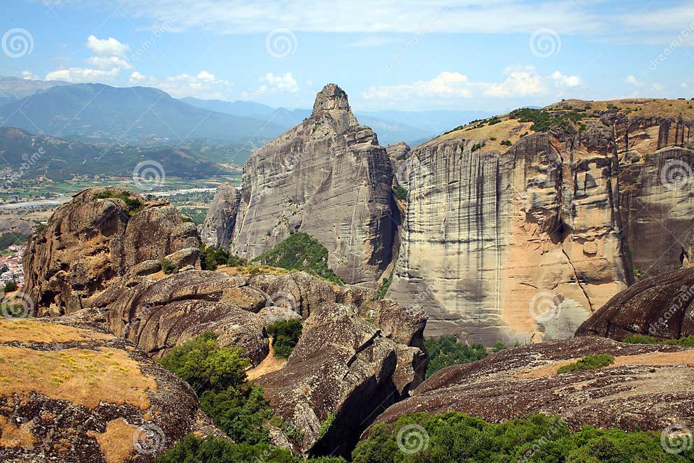Greece, holy rocks stock image. Image of ancient, byzantine - 14869453