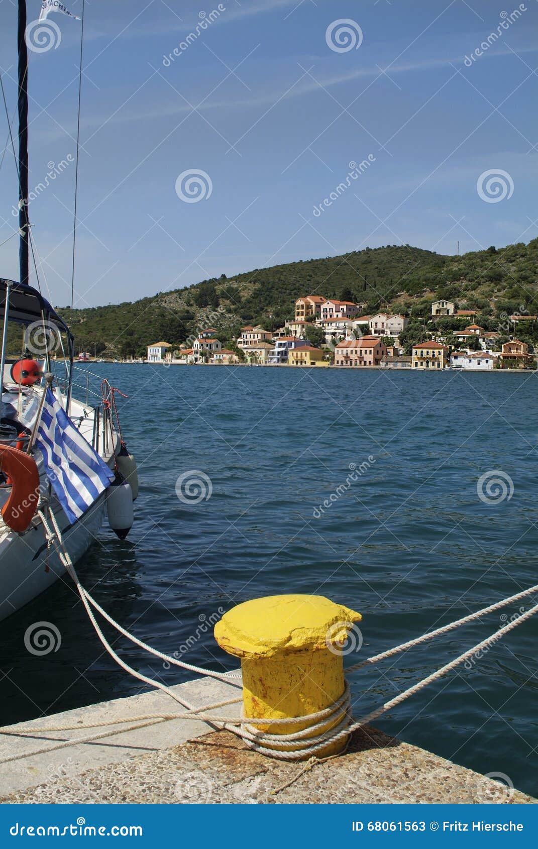 Greece, Ithaca stock image. Image of sailing, ithaca - 68061563