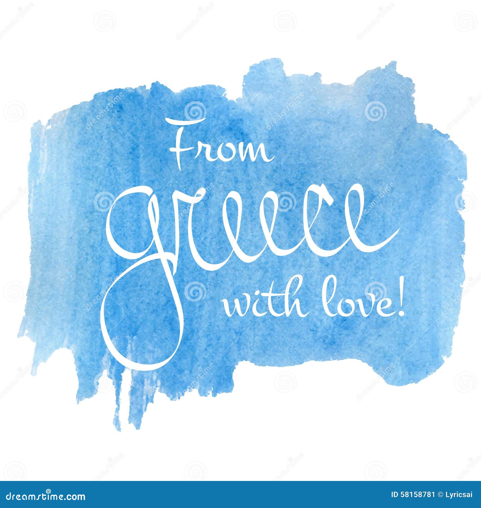 Greece love stock vector. Illustration of isolated, wallpaper - 58158781