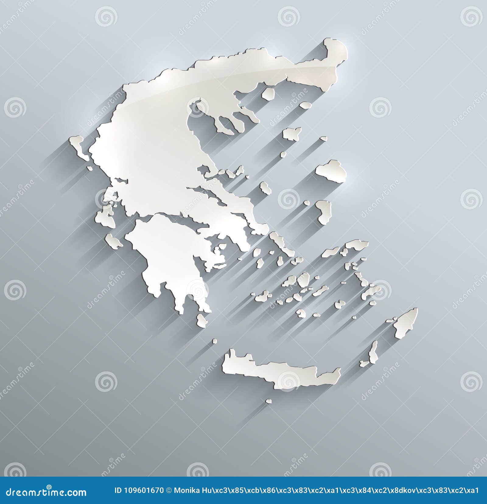 Greece Map Old Paper Background Blank Template Vector Illustration ...