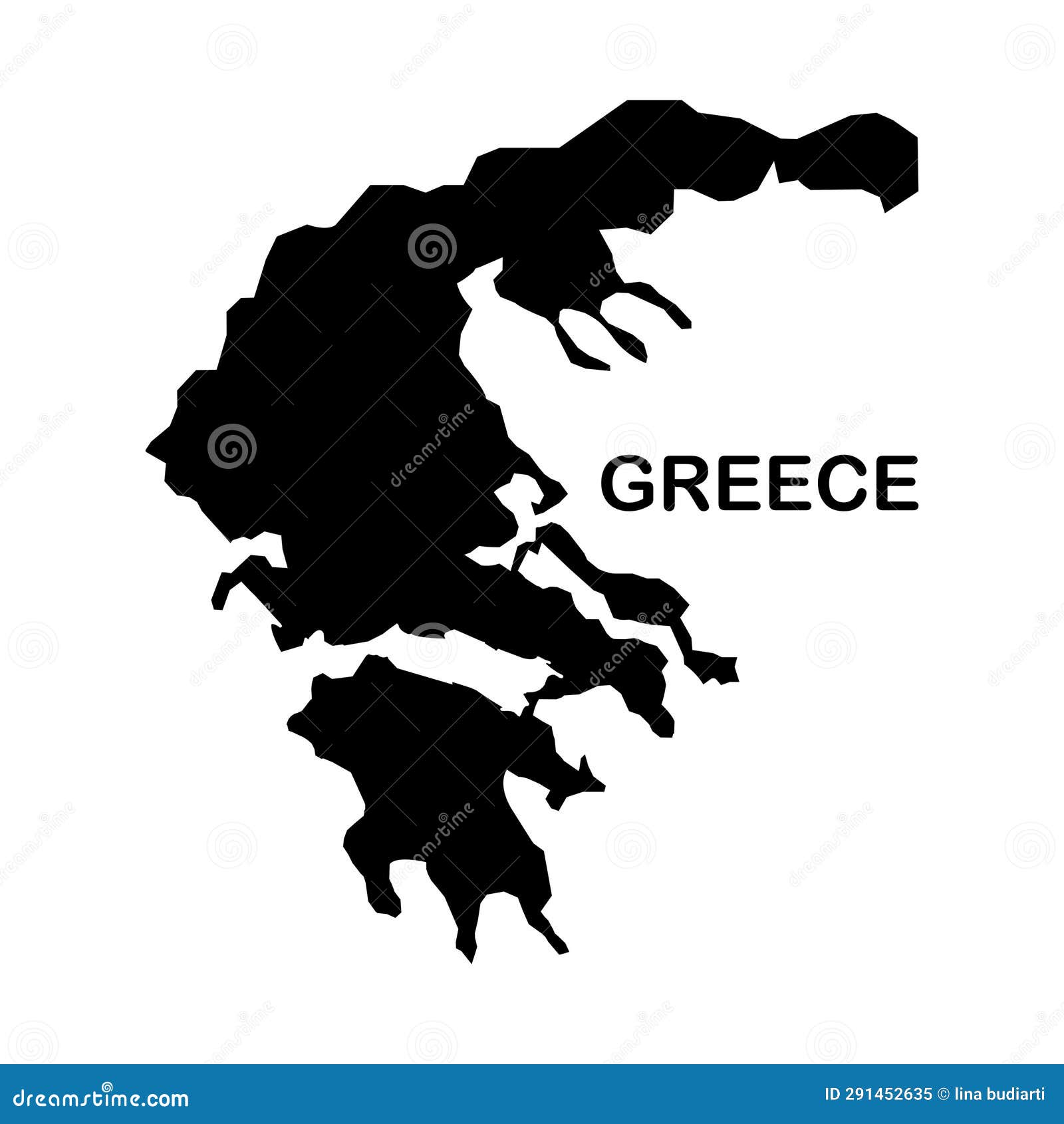 GREECE map icon stock illustration. Illustration of europe - 291452635