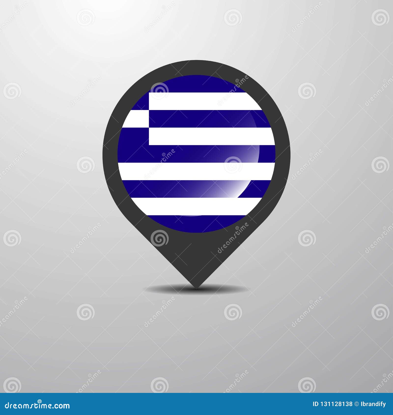 Greece Map Pin stock vector. Illustration of greece - 131128138