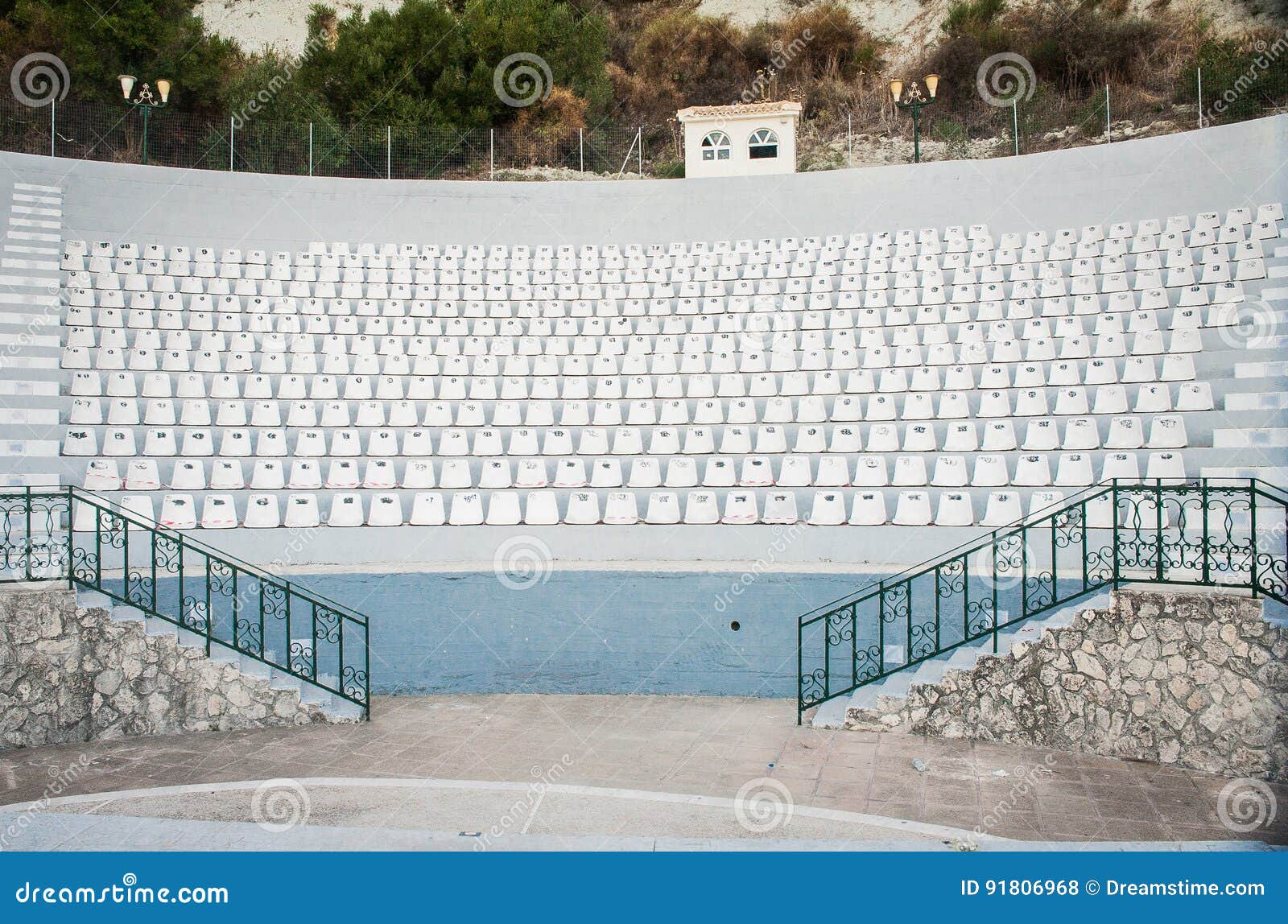 Greece, Modern Amphitheatre in One of the Cities Stock Photo - Image of ...