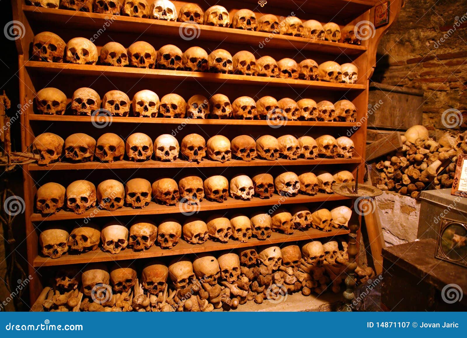 Greece, monks skulls stock image. Image of christianity - 14871107