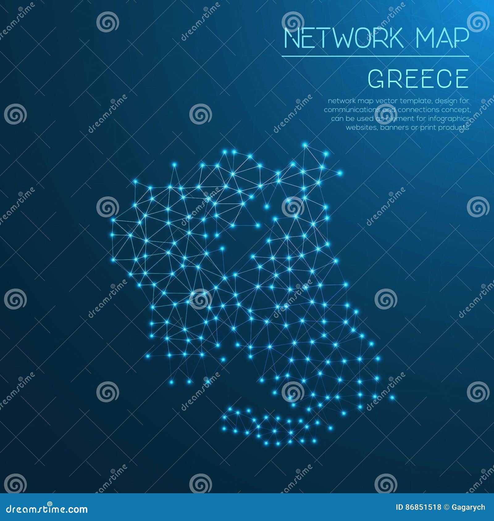 Greece network map. stock vector. Illustration of greek - 86851518