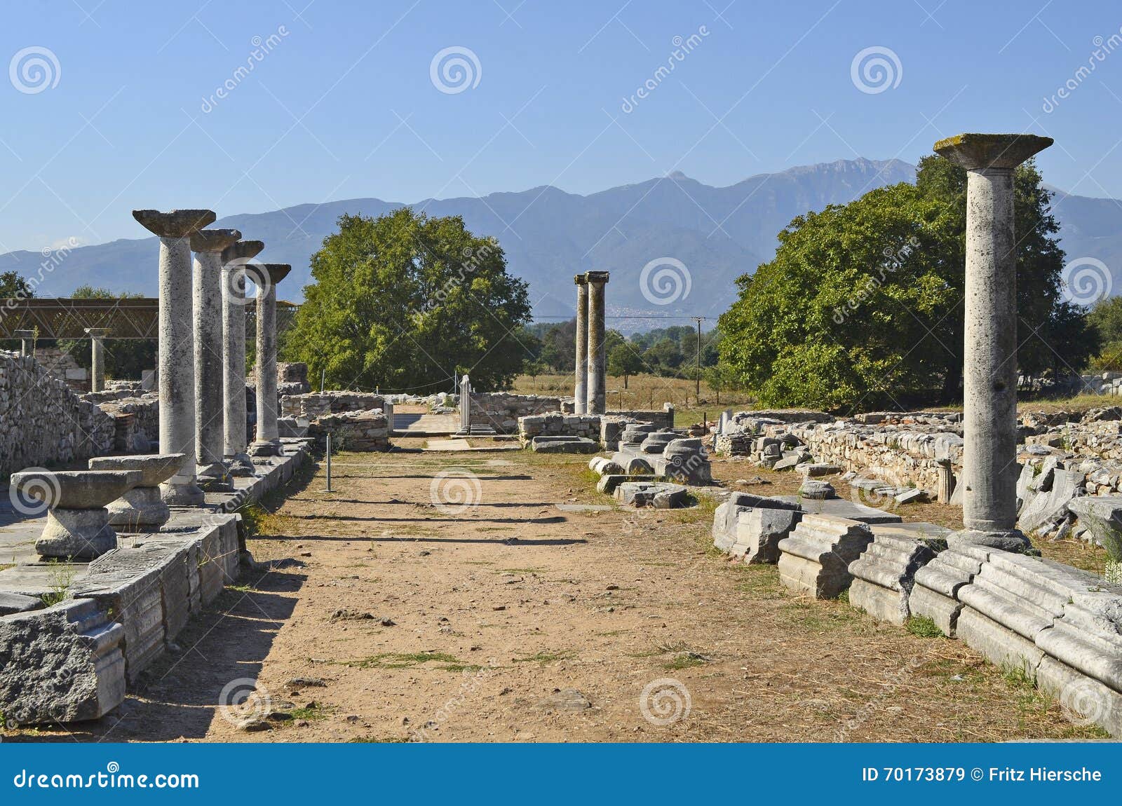 Greece, Philippi stock image. Image of eastmacedonia - 70173879