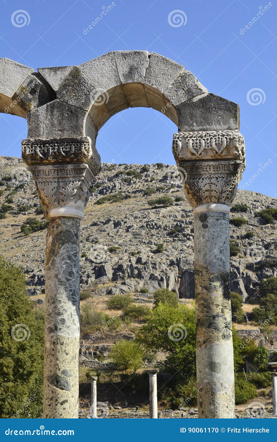 Greece, Philippi stock photo. Image of landmark, greece - 90061170