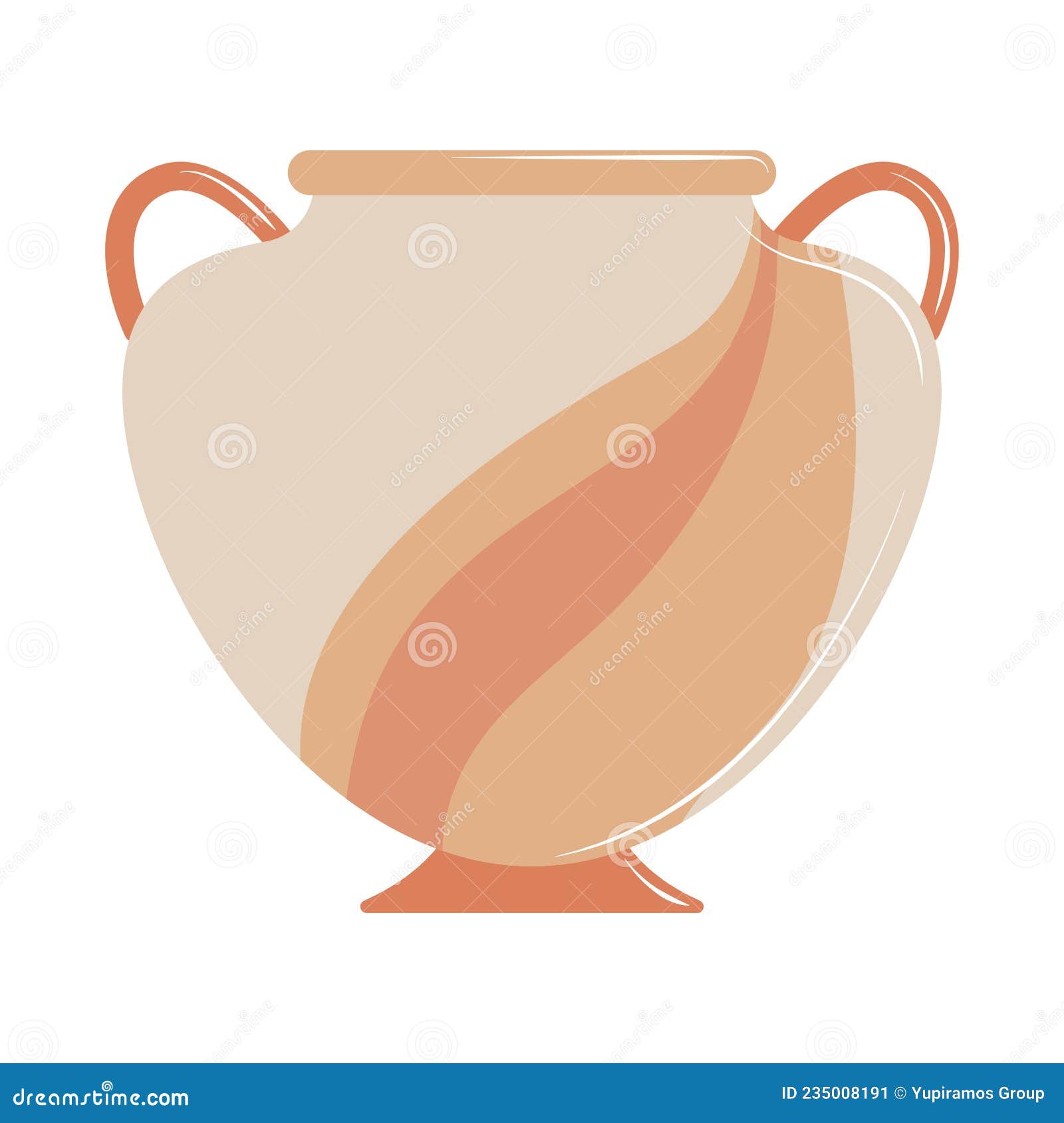 Greece pottery ancient stock vector. Illustration of isolation - 235008191