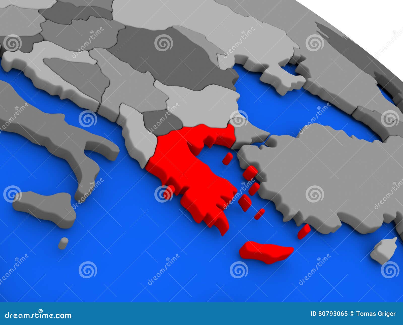 Greece in red stock illustration. Illustration of diplomacy - 80793065