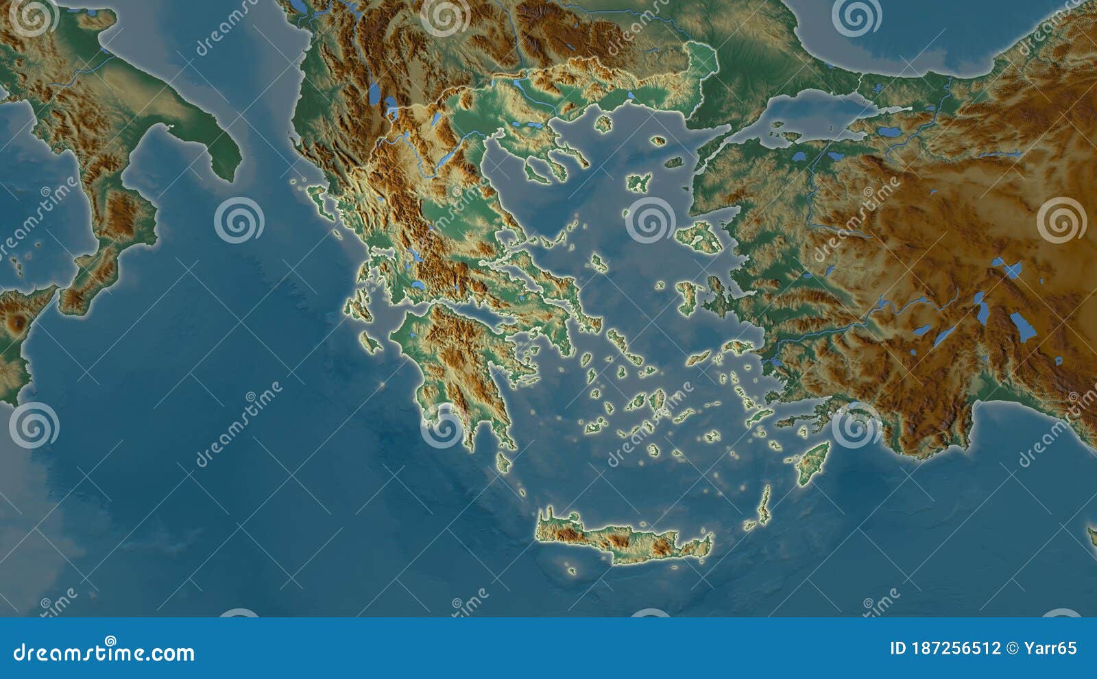 Greece - Relief. Composition Stock Illustration - Illustration of ...