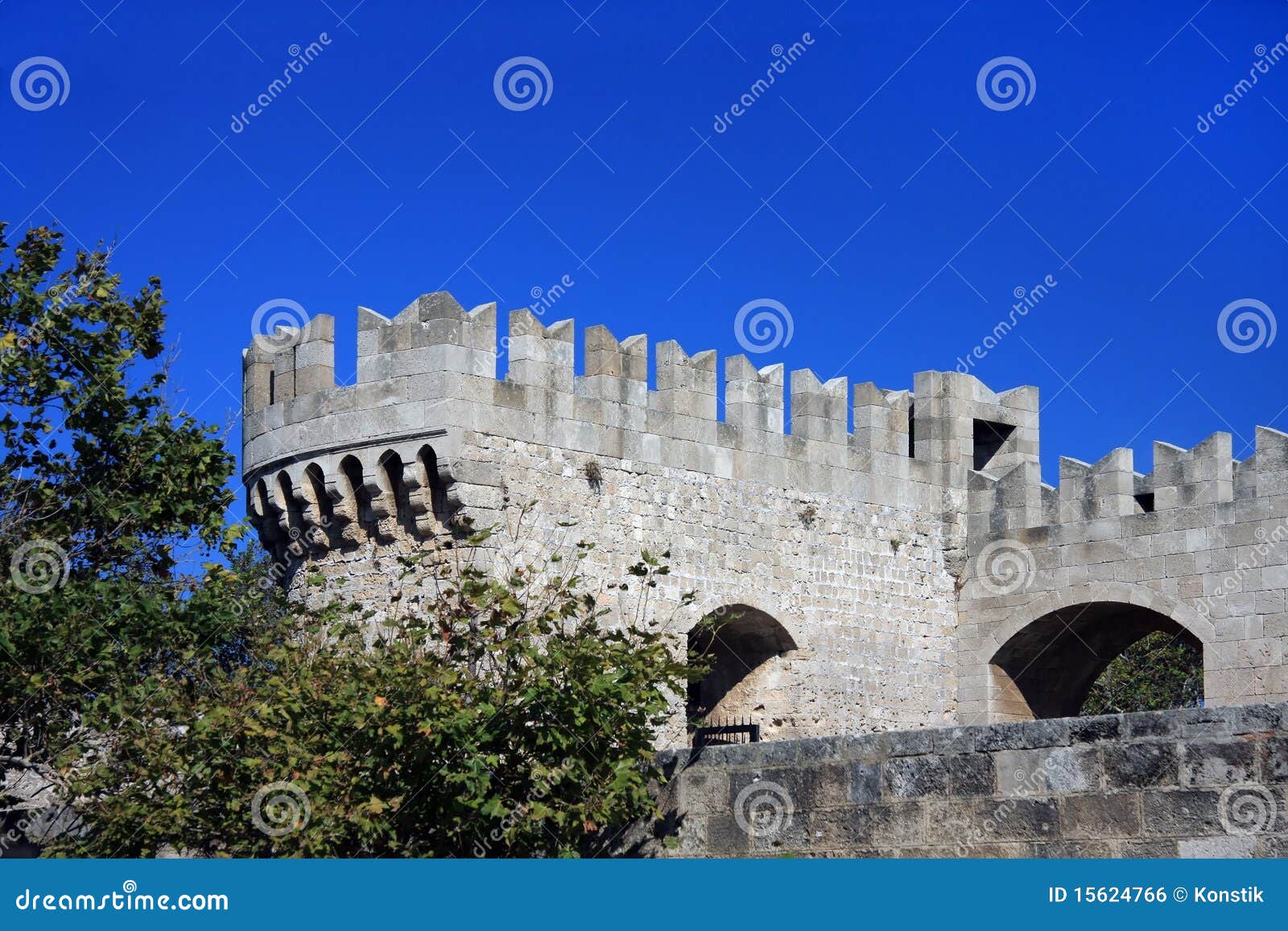 Greece, Rhodes.Wall of Ancient City Stock Photo - Image of europe ...