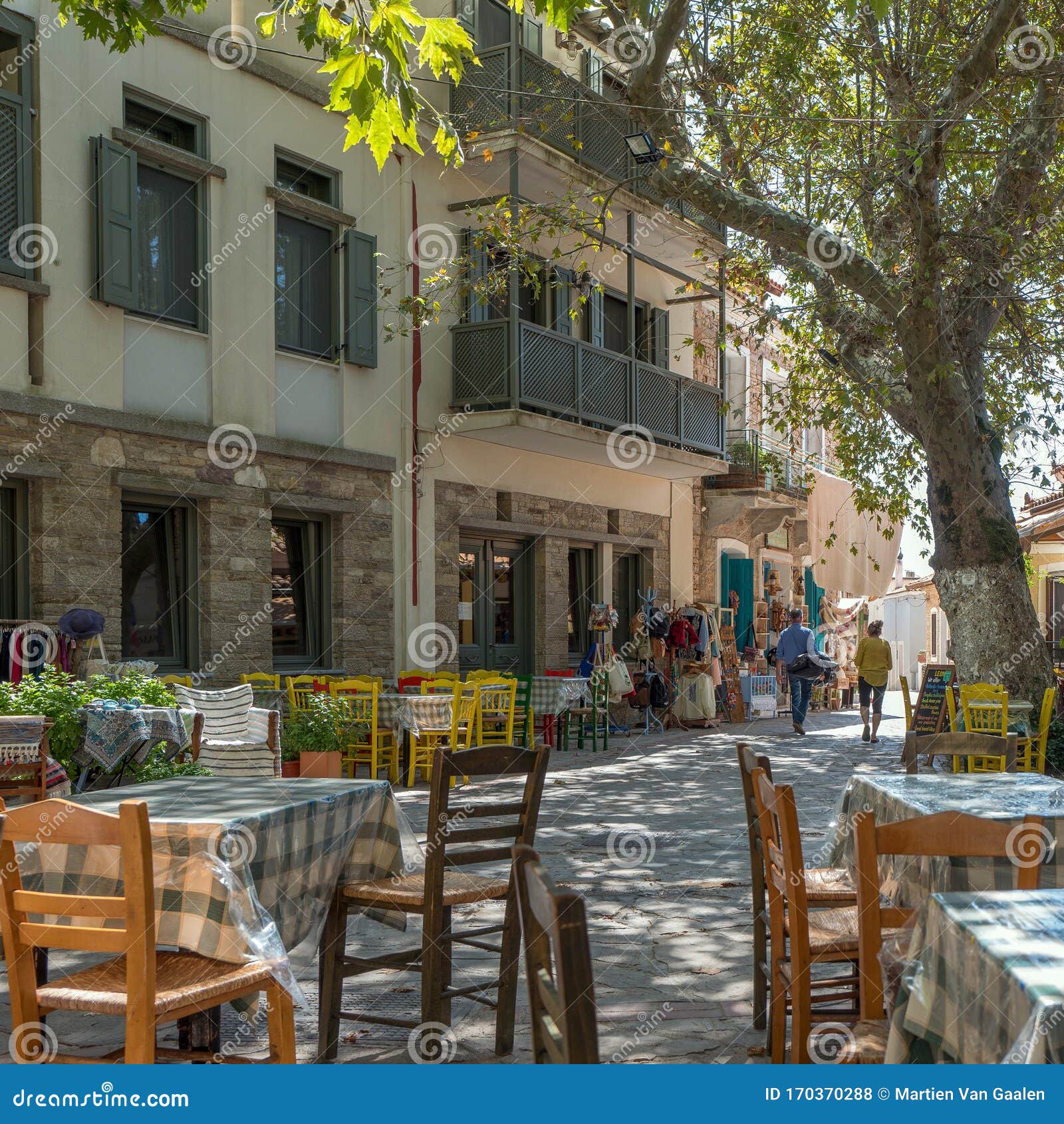 View of Manolates Village on Samos in Greece. Editorial Stock Photo ...