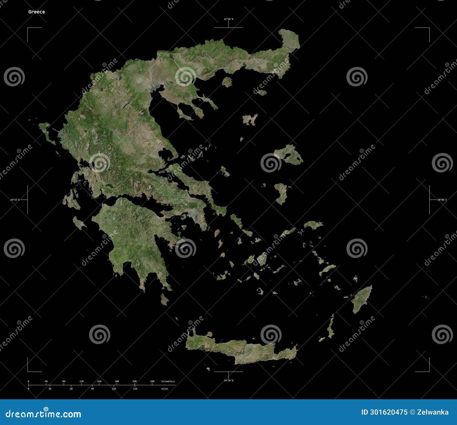 Satellite Map Of Athens, Greece, City Streets. Street Map And Map Of ...