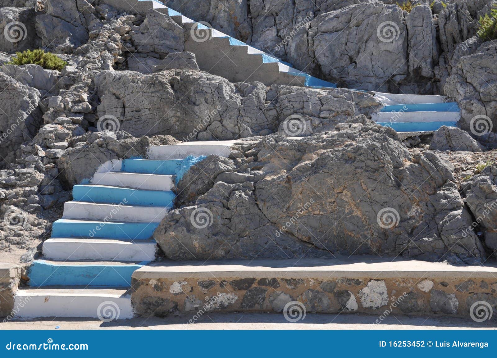 Greece stairs stock photo. Image of scene, traditional - 16253452