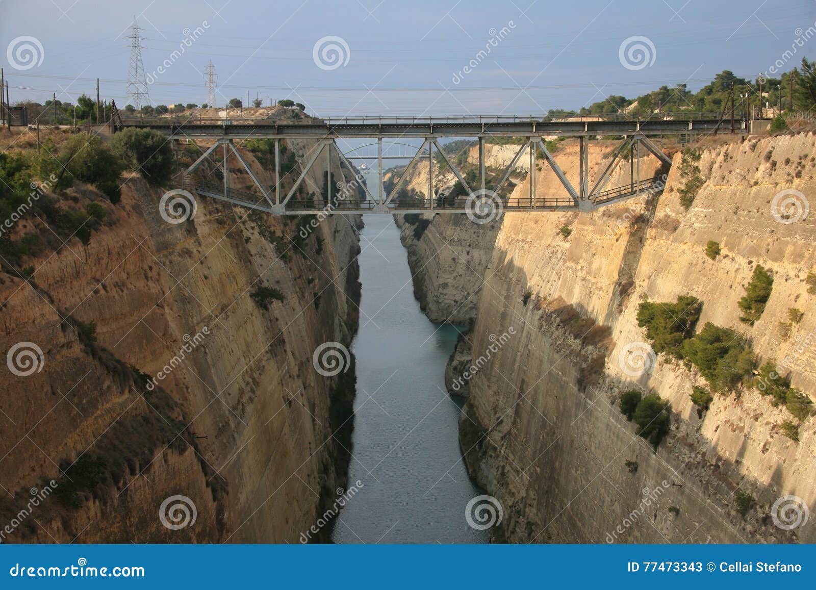 Greece, Straith of Corinth. Editorial Stock Photo - Image of greece ...