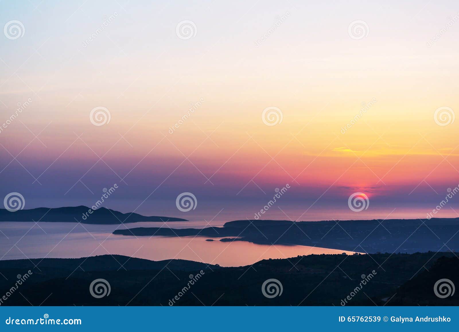 Greece sunset stock image. Image of sunset, greek, travel - 65762539