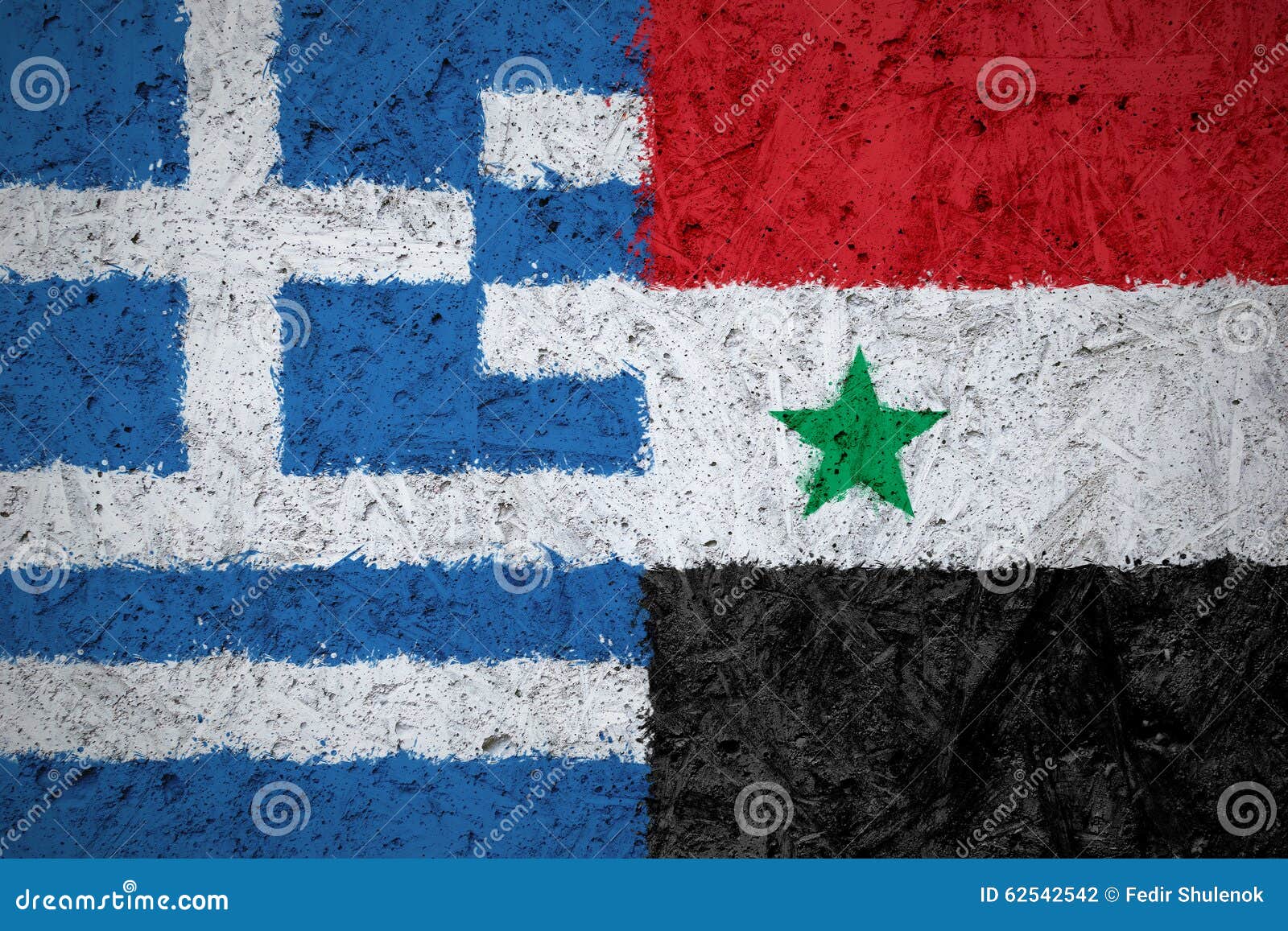 Greece and Syria flags stock illustration. Illustration of construction ...
