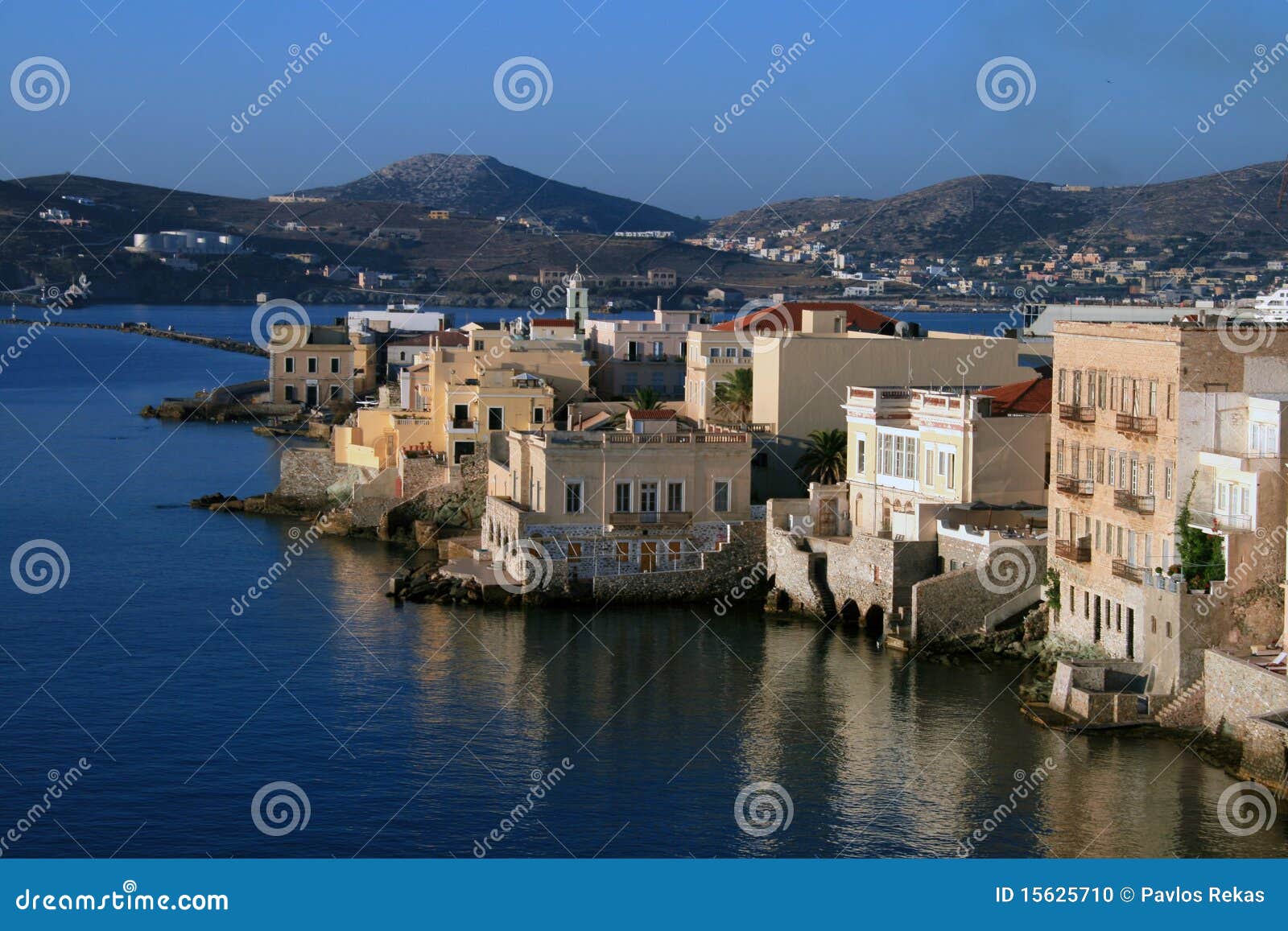 Greece, Syros island stock photo. Image of aegean, clear - 15625710