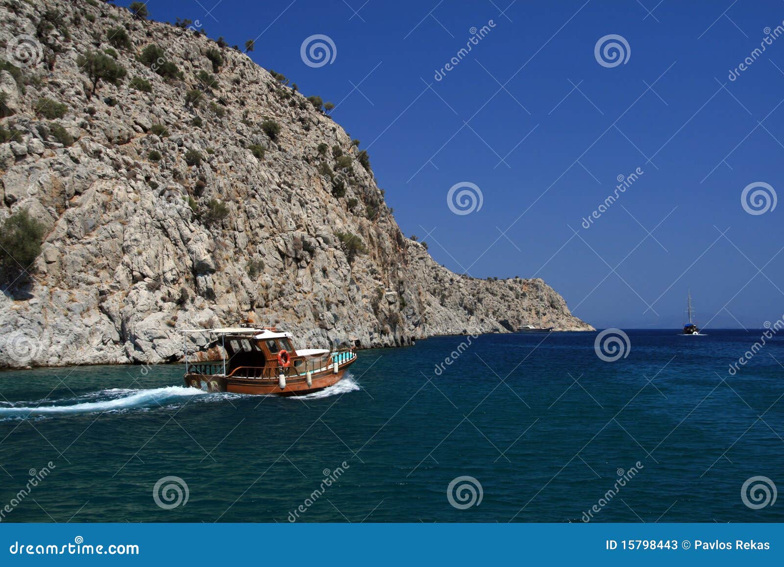 Greece, Vathy, Kalymnos Island Stock Image - Image of water, coastline ...
