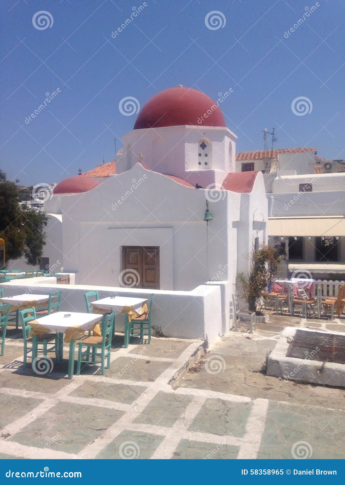 Greece stock image. Image of mykonos, white, greece, stucco - 58358965