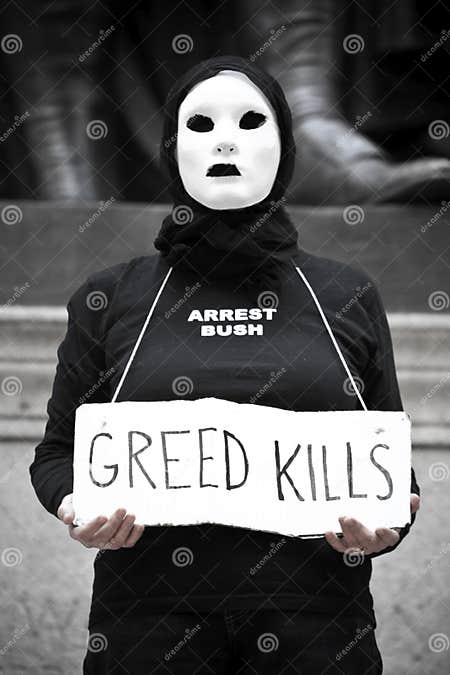 Greed Kills editorial photo. Image of finance, greed, york - 7354871