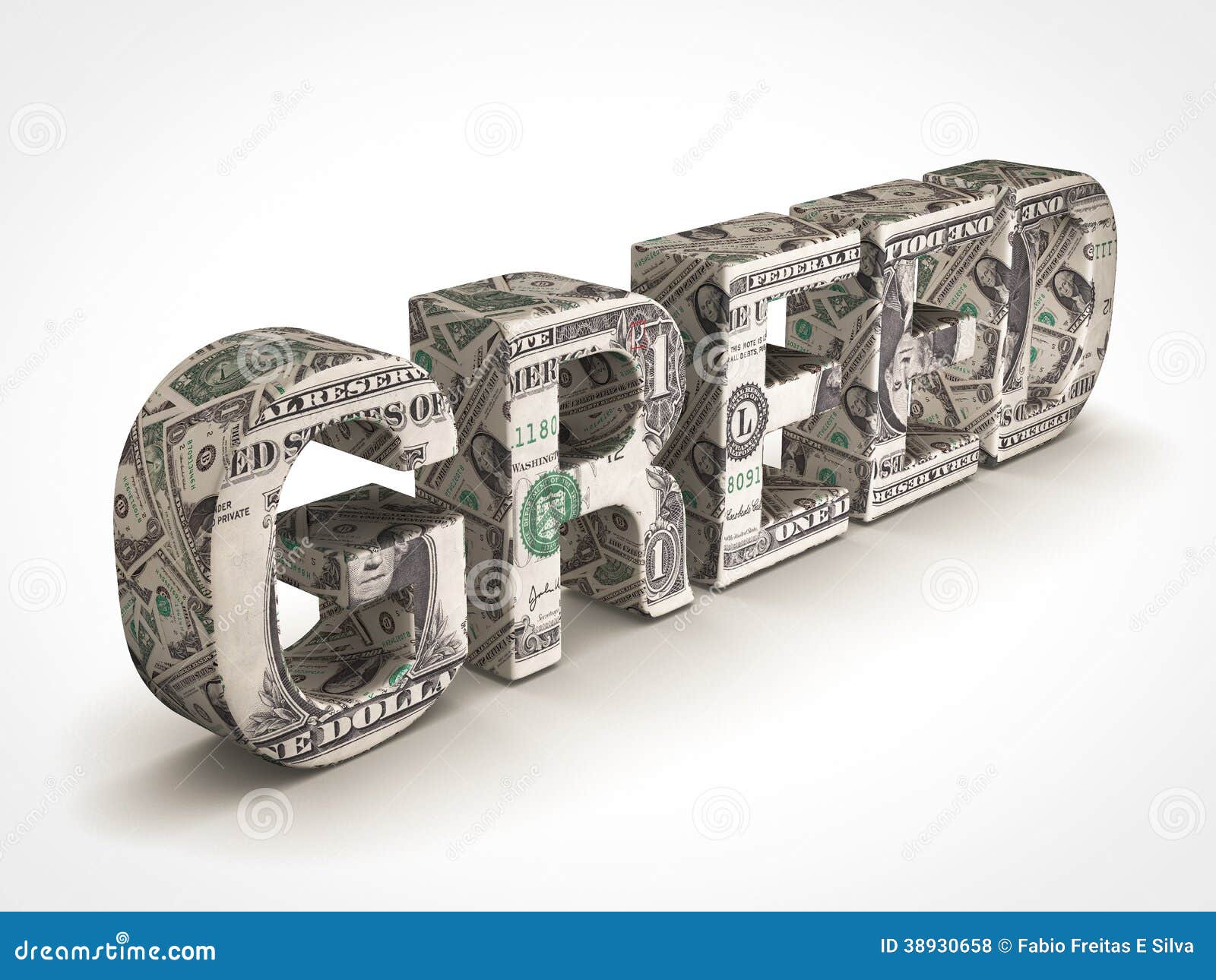 Greed stock illustration. Illustration of bill, power - 38930658