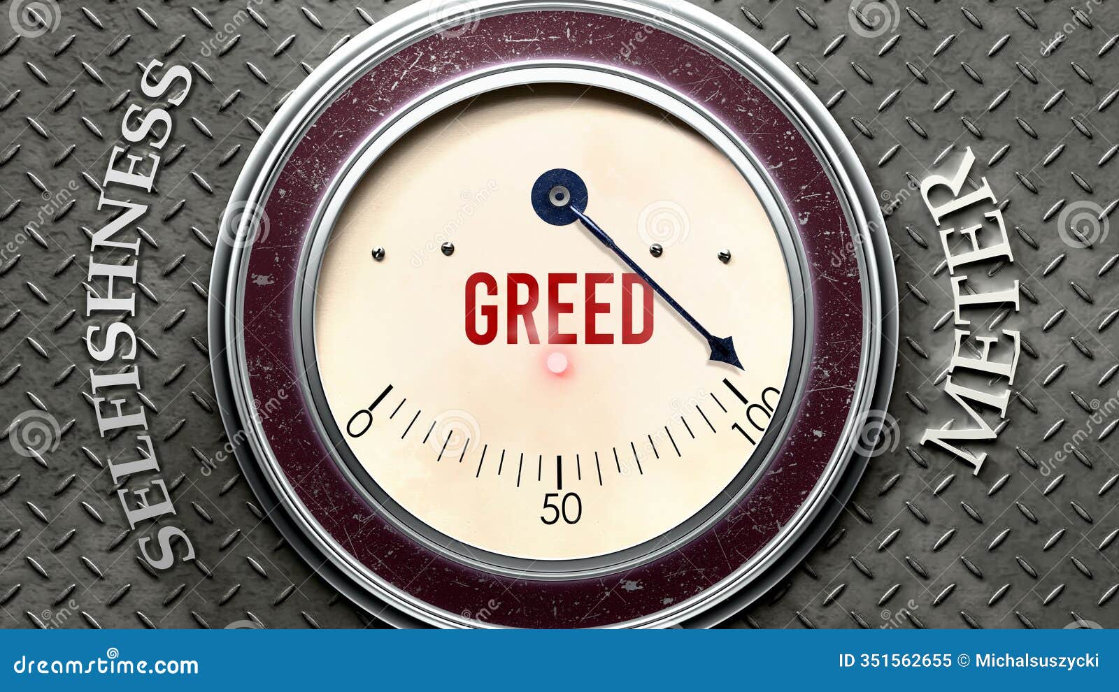 Greed and Selfishness that is Hitting a Full Scale, Showing a Very High ...