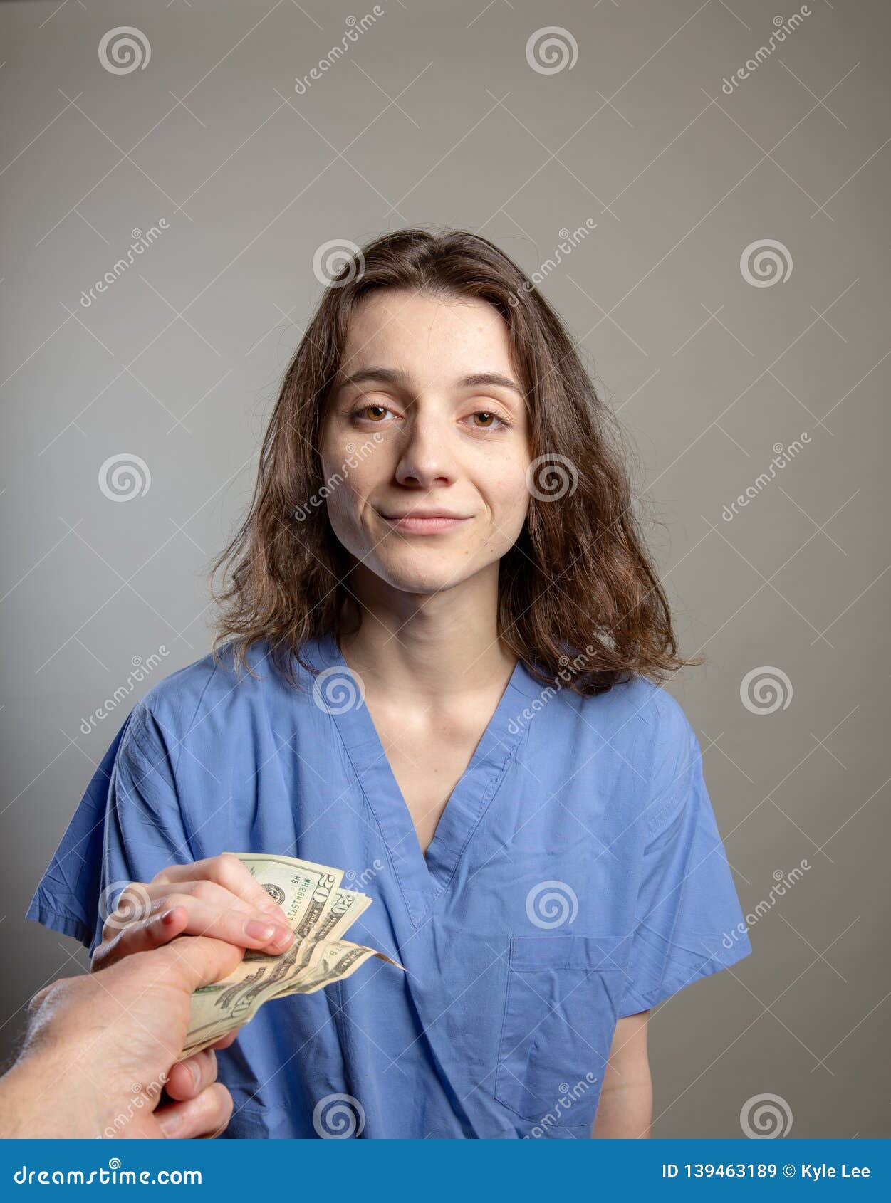 Greedy Doctor taking cash stock image. Image of deal - 139463189
