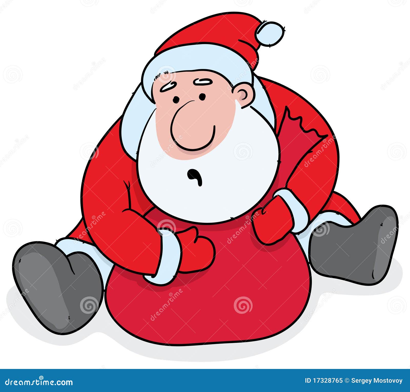 Greedy Santa Claus stock vector. Illustration of expression - 17328765